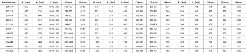 Mexen Lunar, L Duo výklopný sprchový kout 105 x 100 cm, 8mm čiré sklo, profil růžové zlato, 834L-105L-100P-60-00