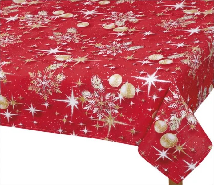 Bellatex Ubrus VÁNOCE Vánoce koule Červená,Zlatá rozměr 35x35 cm