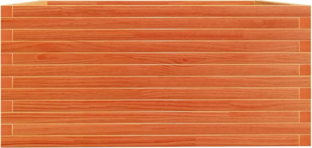 Zahradní truhlík voskově hnědý 100x100x49,5 cm masivní borovice 3282541