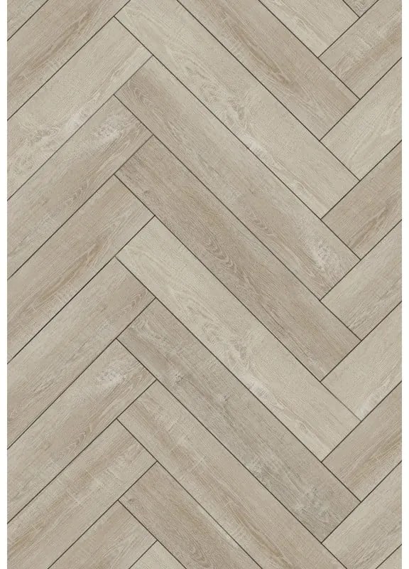 Mexen Parker vinylové panely rybí kost 635 x 127 mm SPC 6,5 mm, podložka IPEX 1,5 mm, 4 V-drážka, Dub