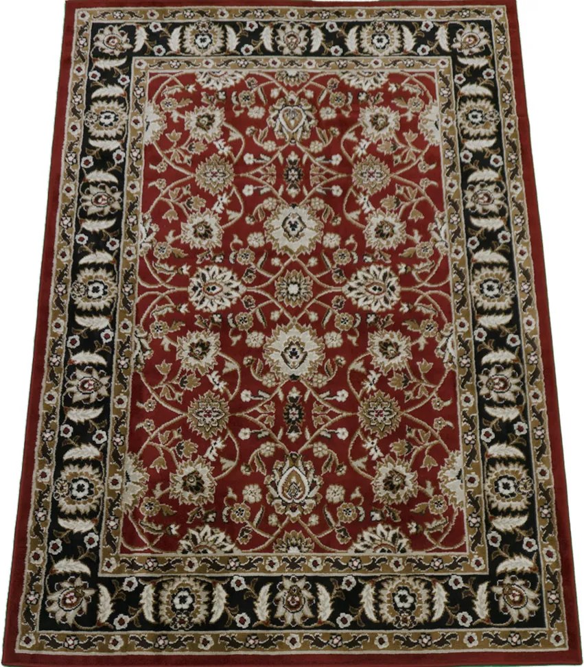 BE Koberec Lotus 9305 RED - červený obdélníkový Rozměr: 40x60 cm