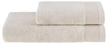 Soft Cotton Dárková sada ručník a osuška BAMBOO Bílá, 500 gr / m², Bambusové vlákno - 40% bambus / 60% výběrová bavlna