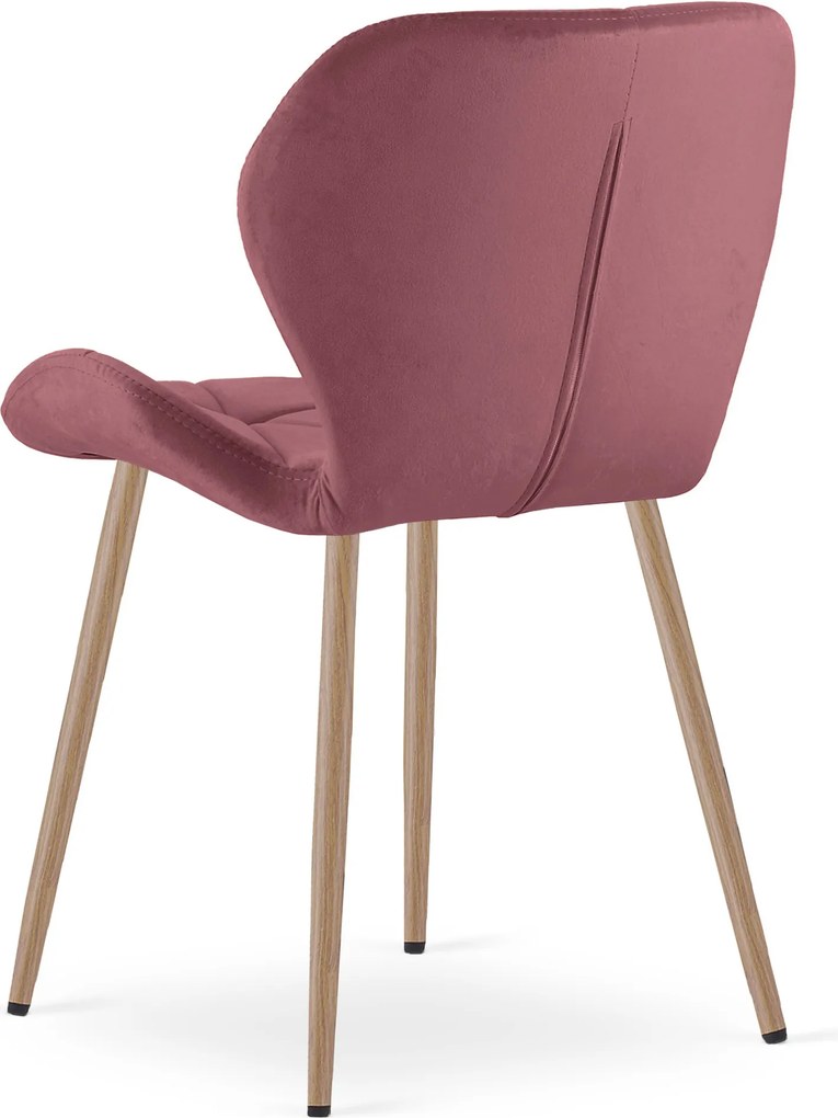 Jídelní židle MANGO VELVET, tmavě růžová