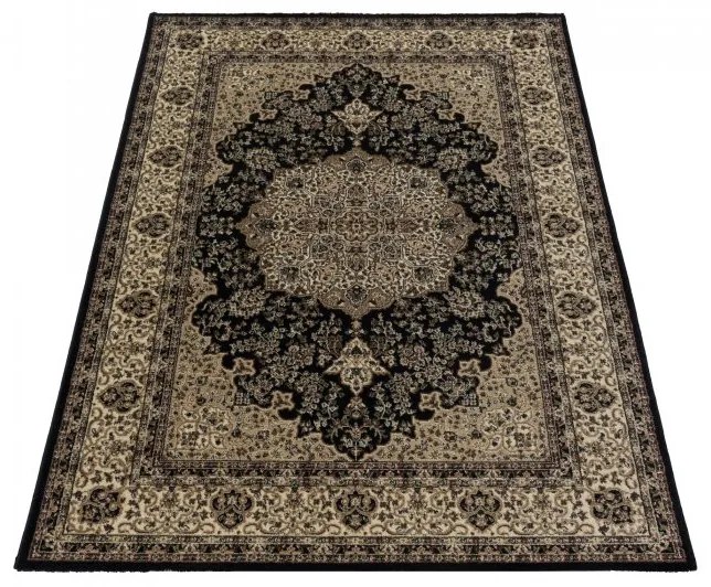 Vopi | Kusový koberec Kashmir 2608 black - 80 x 150 cm