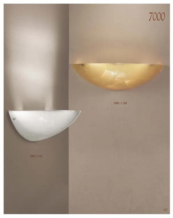 Via Dese 7000/1AP nástěnné svítidlo ve stříbrné úpravě pro nepřímé osvětlení, 1x60W, délka 34cm