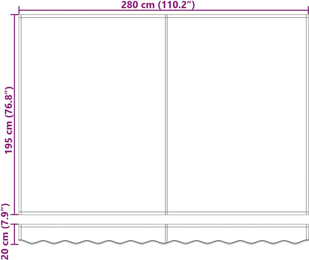 Stahovací markýza Černá 300 x 250 x 165 cm Polyester a hliník 3330033
