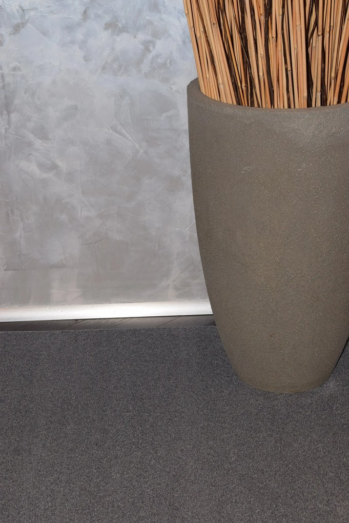 Lano, Kusový koberec Supersoft s bordurou 850 tm. šedý, 60x100, šedá, ložnice