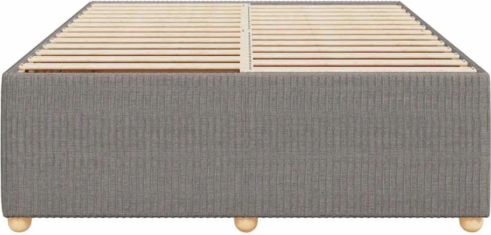 Rám postele bez matrace taupe 160 x 200 cm textil 3284953