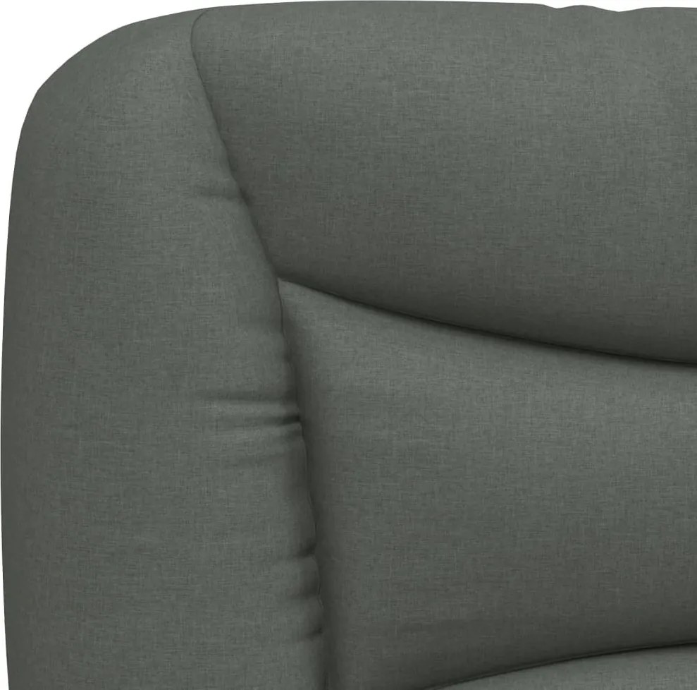 Postel s matrací Hvar tmavě šedá 160 x 200 cm textil 3208542