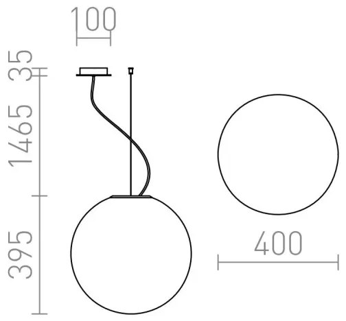 RED - Design Rendl - R10479 - Lustr na lanku LUNEA 1xE27/70W/230V