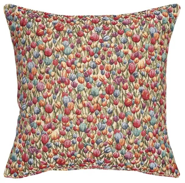 SCANquilt povlak SOFA tulips pestrá 45 x 45 cm