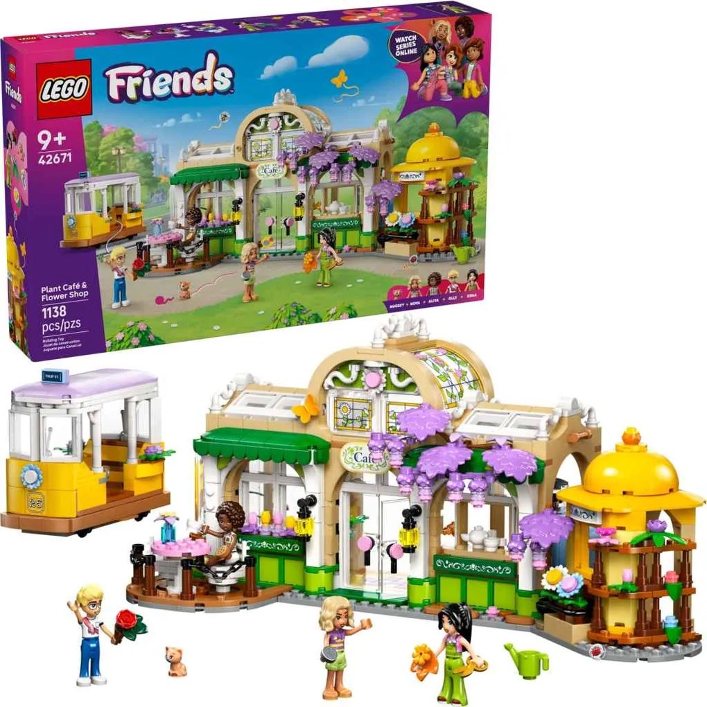 Lego friends 42671 kavárna plná rostlin a květinářství 5702017815343