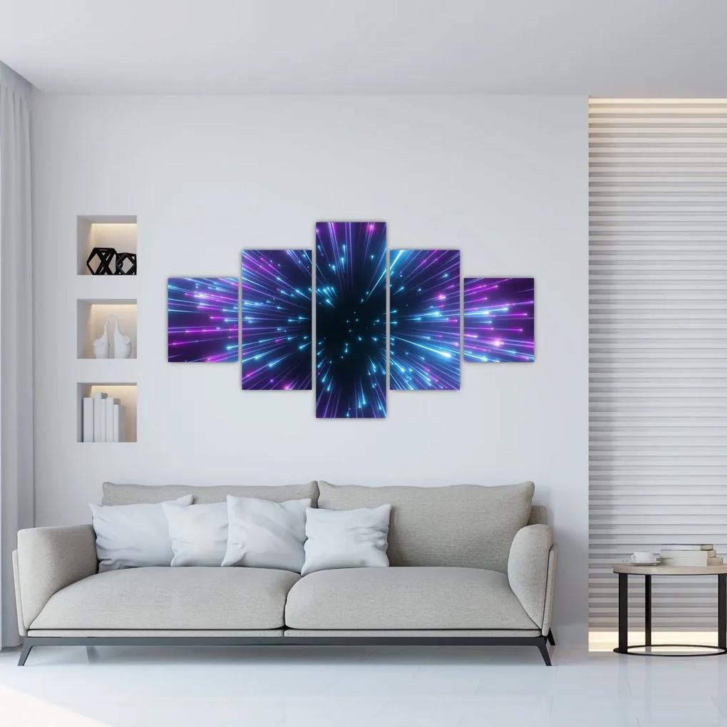 Obraz - Neonový prostor (125x70 cm)