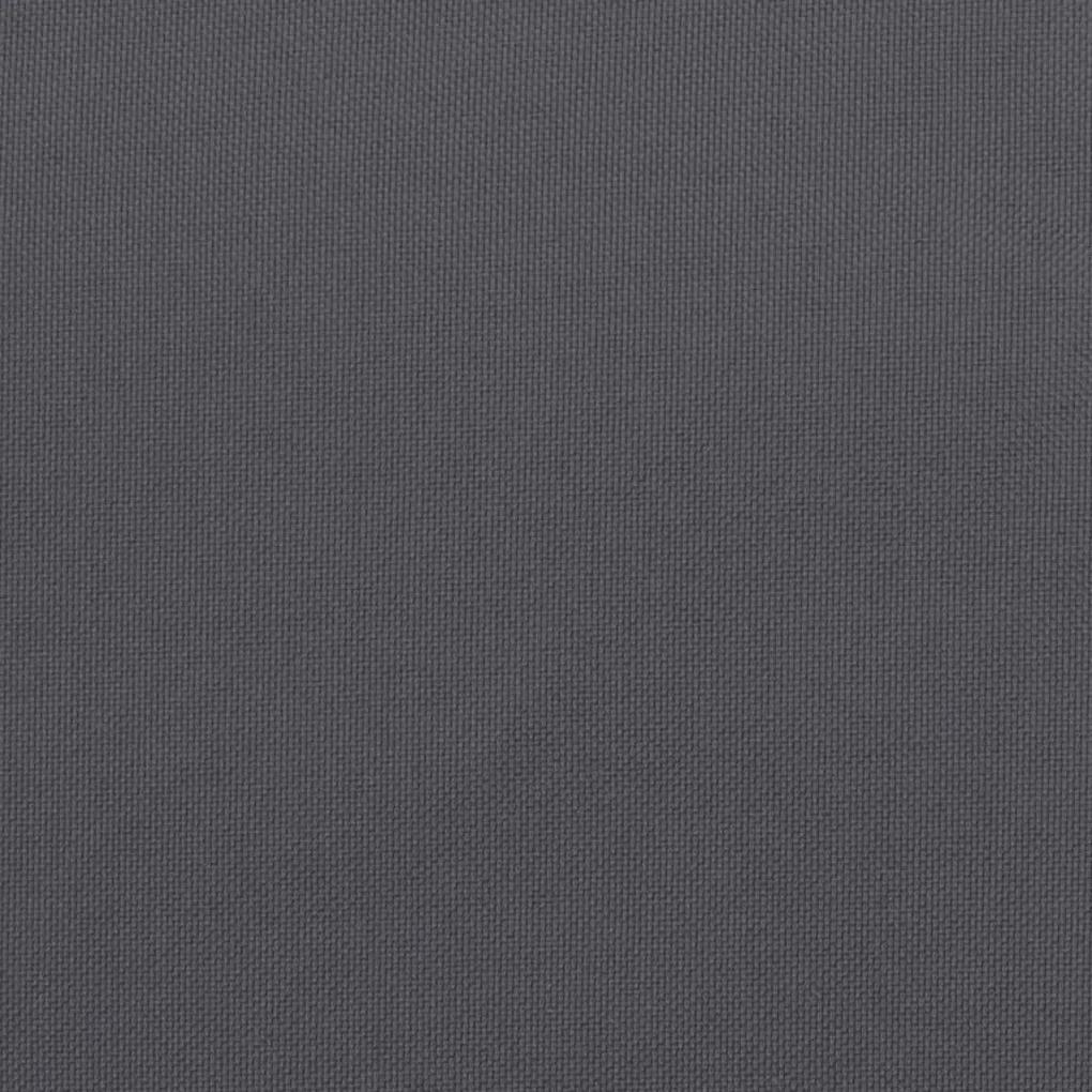 Poduška na palety 60 x 60 x 12 cm šedá textil