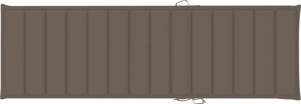 vidaXL Zahradní lehátko s poduškou masivní akácie a pozinkovaná ocel [3061550] Barva: krémová