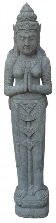 Bohyně Dewi, tesaná socha 100 cm