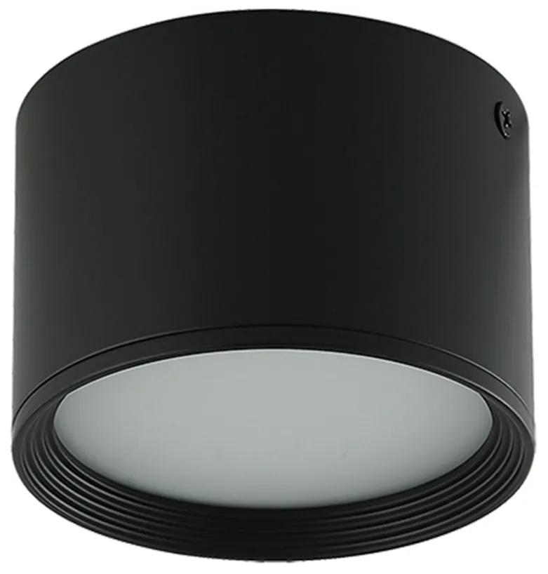 Zambelis 22134 stropní LED svítidlo, pískově černé, 8W, 3000K, ø10cm