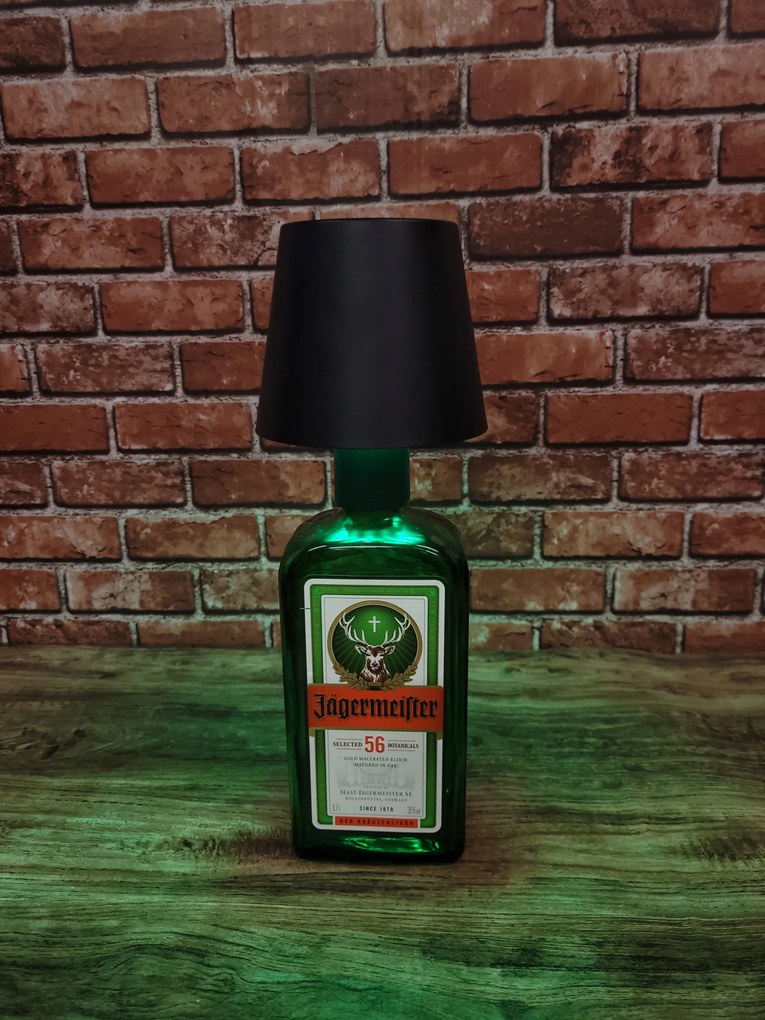 Jagermeister Led Rgb lampička S Dotykovým Stínítkem Černá dárek Den otců