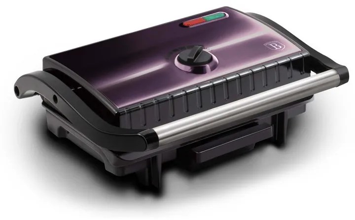 BERLINGERHAUS Elektrický kontaktní gril s nepřilnavým povrchem Purple Metallic Line BH-9271