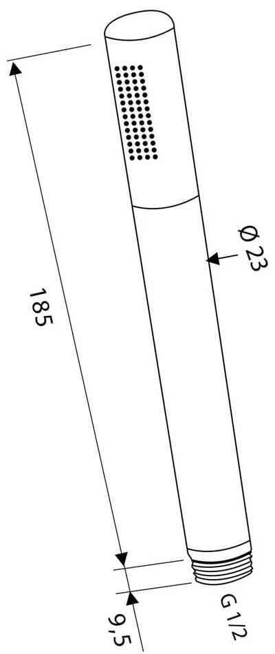 Mosazná sprchová hlavice ve zlaté barvě ø 3 cm – Sapho