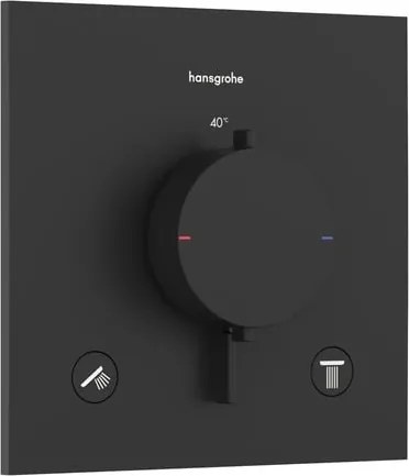 Hansgrohe Ecostat Comfort E sprchová a vanová baterie bez podomítkového tělesa matná černá 33711670