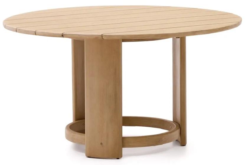 Kulatý zahradní jídelní stůl z eukalyptového dřeva ø 140 cm Xoriguer – Kave Home