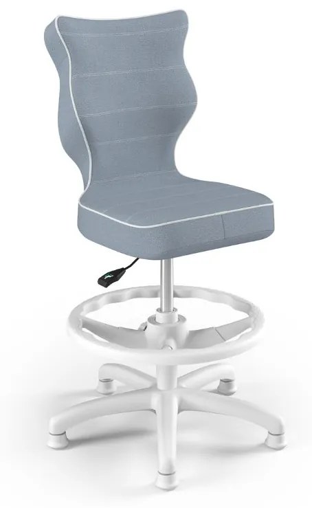 Entelo Ergonomická židle bez koleček pro děti k psacímu stolu MODRÁ Zvolte rozměr: dítě 133 - 159 cm (výška stolu 70 - 82 cm)