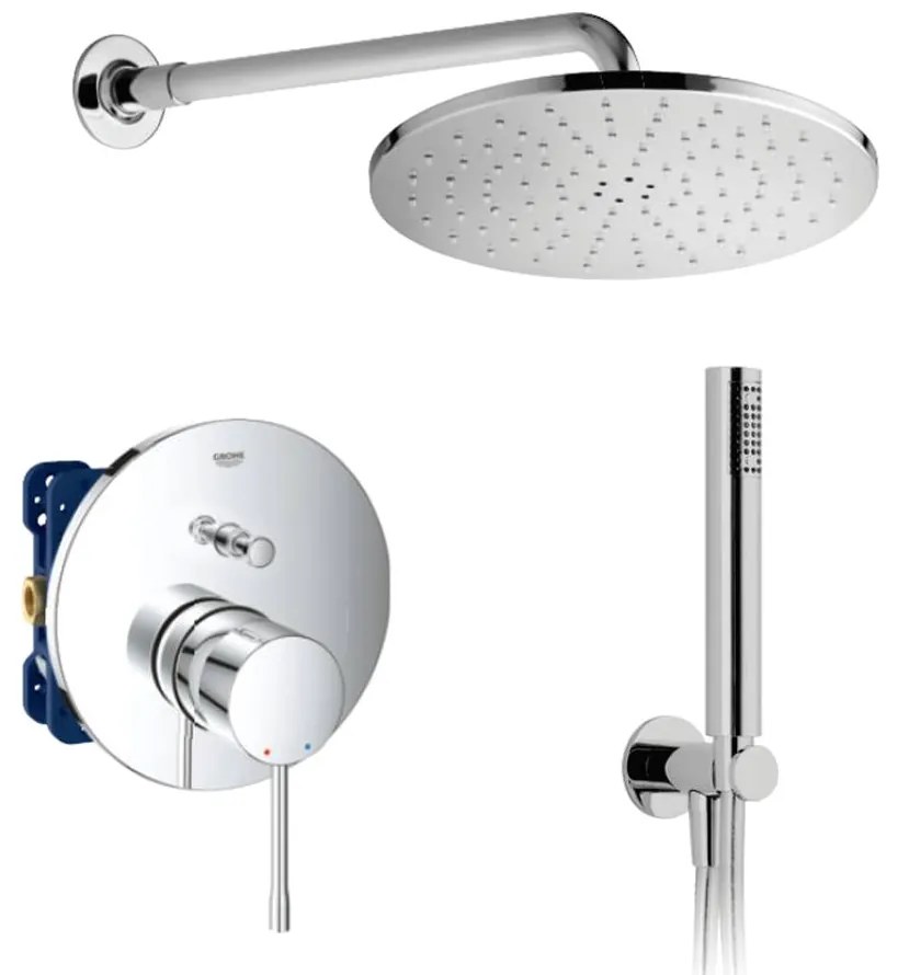 Grohe Essence SET 1 - Sprchový systém pod omítku, Essence, páková baterie - kompletní sada
