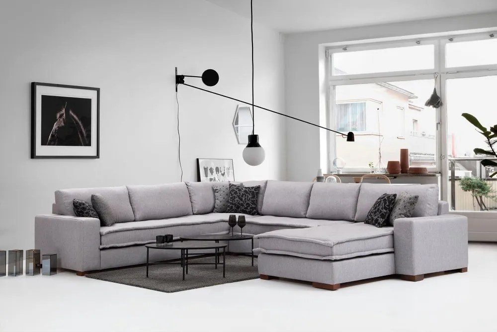 Rohová sedací souprava Lena Corner - Light Grey