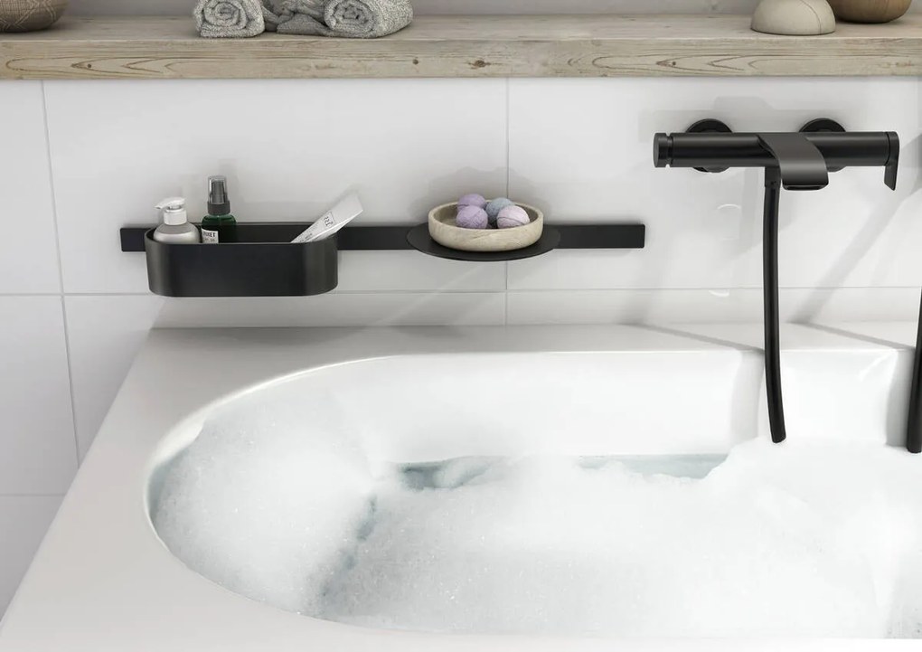 Hansgrohe WallStoris, sada k vaně, černá matná, HAN-27966670