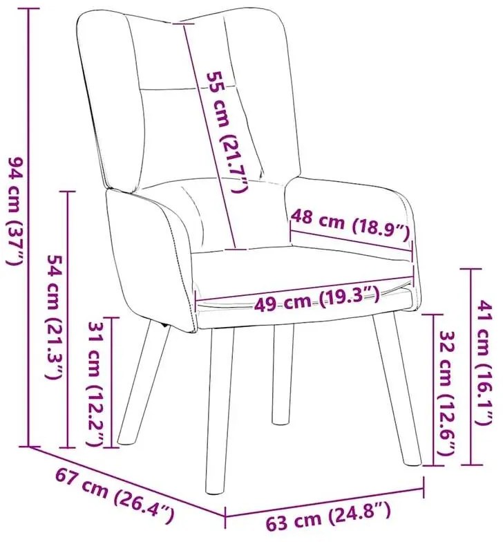Křeslo relaxační, nohy dřevěné, látka zelená, NoBi TYRION