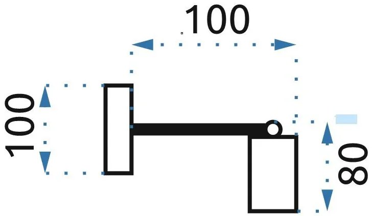 Toolight Svítidlo nástěnné kovové černé Mat 392205