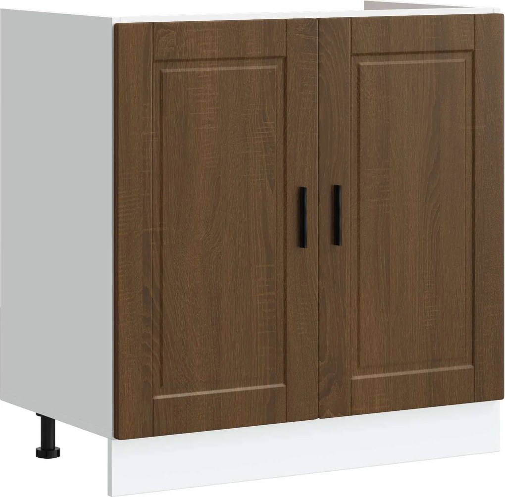 Skříňka pod dřez Porto 2 ks Hnědá 80 x 46 x 81,5 cm 3315028