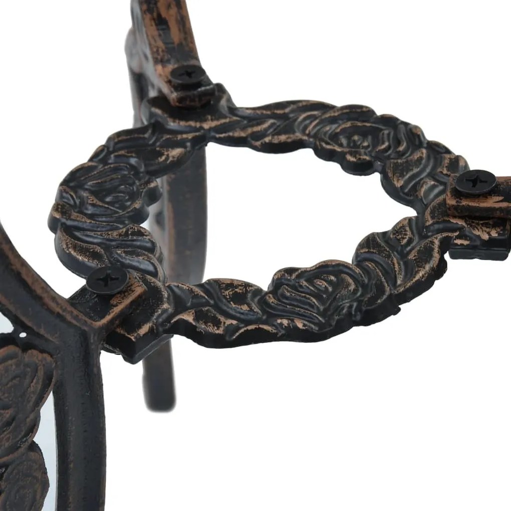 vidaXL 3dílný bistro set litý hliník [47858] Barva: Černá