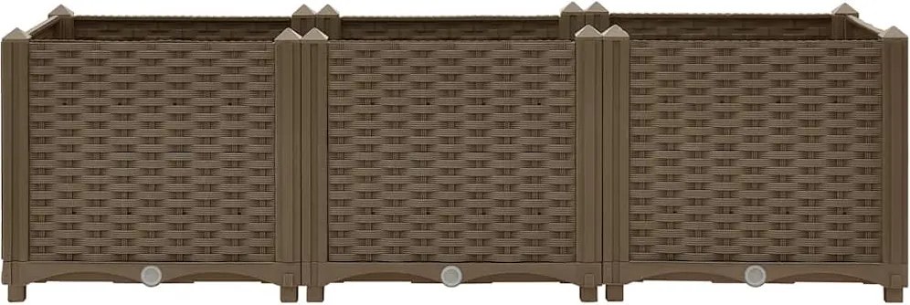 Vyvýšený záhon 120 x 40 x 38 cm polypropylen 316517