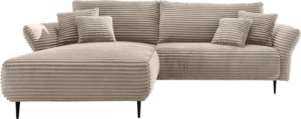 XXXLutz ROHOVÁ SEDAČKA, textil, cappuccino P & B - Sedací soupravy - 002310012360