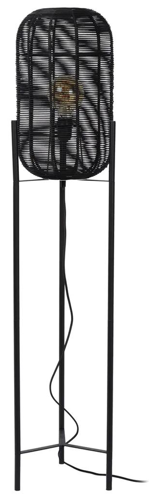 Lucide 03741/01/30 stojací lampa Hermine, černá, E27, 125cm