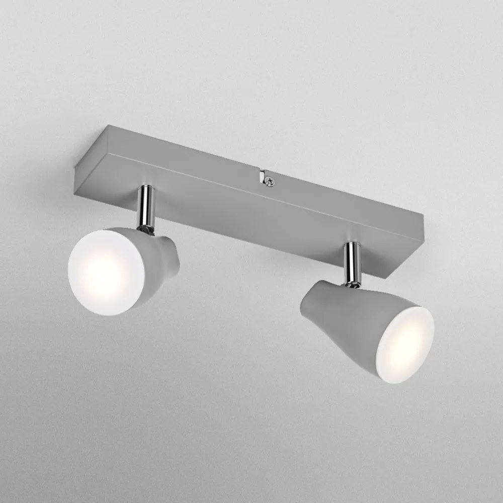 LED stropní svítidlo šedé SPOT PEAR 8.6 W, teplá bílá
