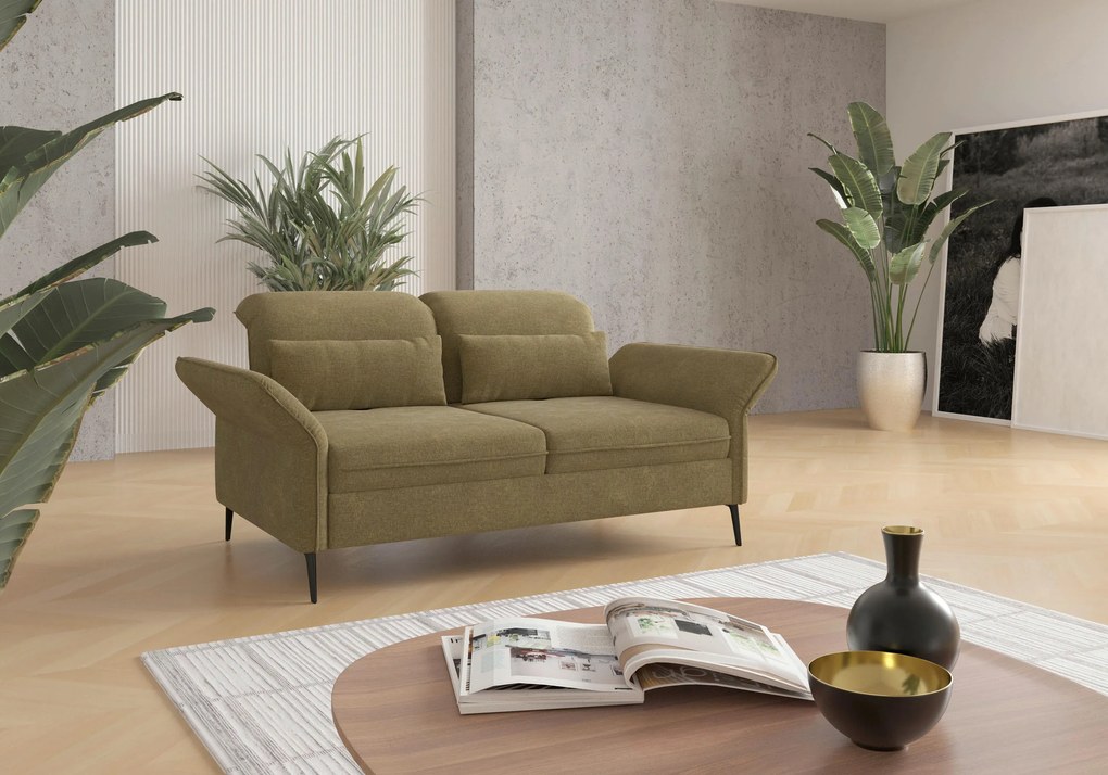 XXXLutz TŘÍMÍSTNÁ POHOVKA, textil, olivově zelená Sit & More - Pohovky - 00014401189V