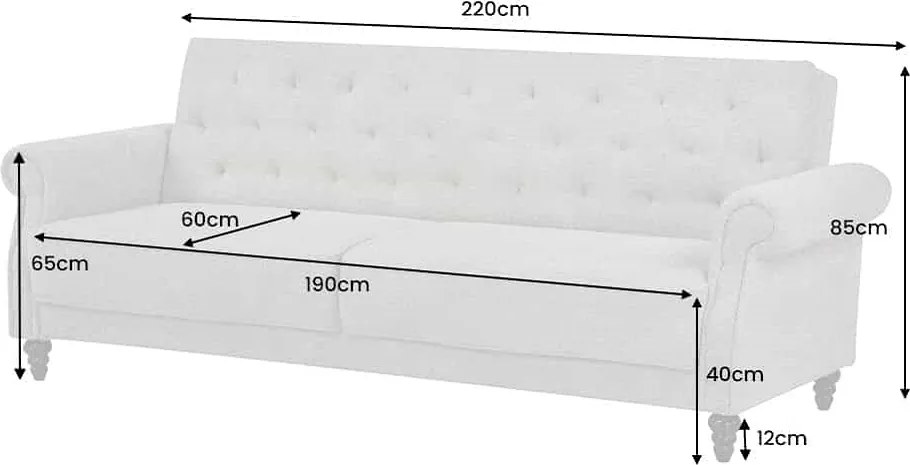 Designová rozkládací sedačka Scarlet 220 cm zelený samet