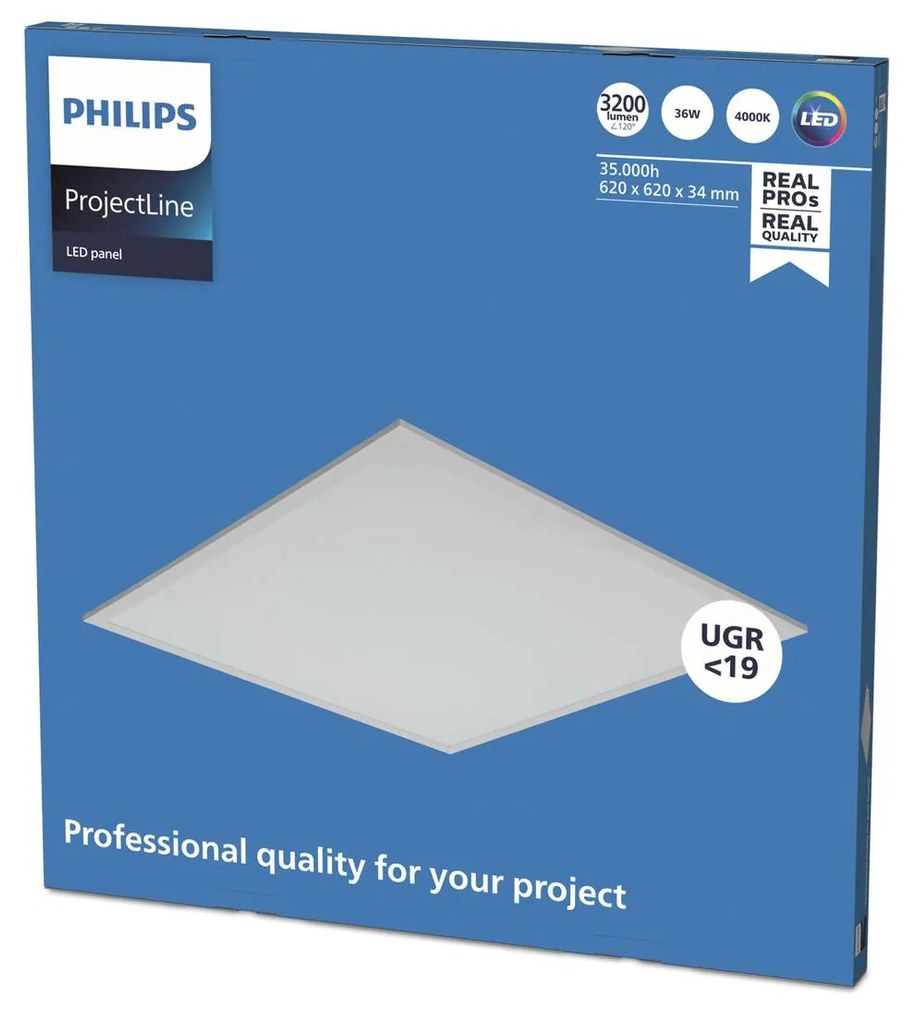 Philips ProjectLine LED panel UGR<19 840 62x62cm
