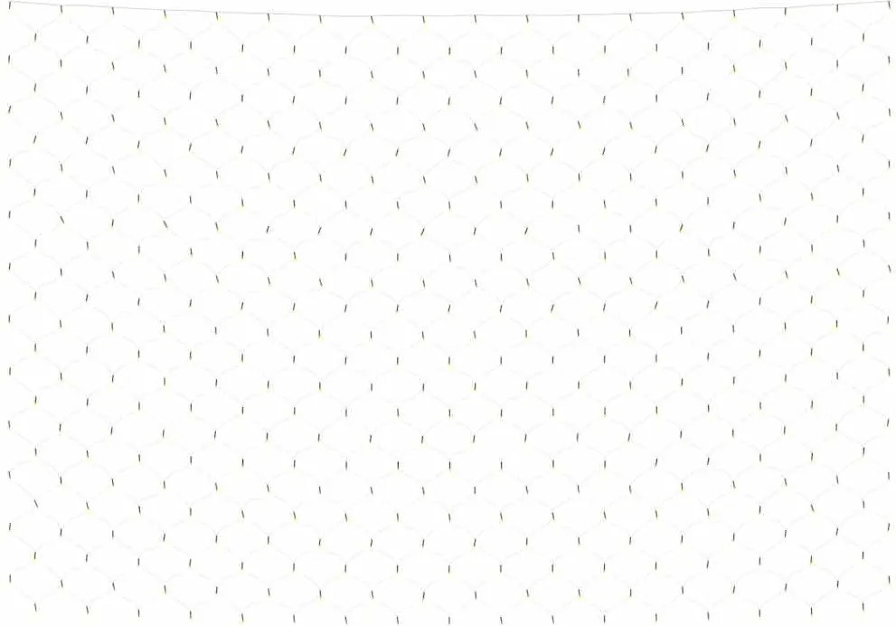 Vánoční světelná síť bílá 3 x 2 m 204 LED vnitřní i venkovní 328770