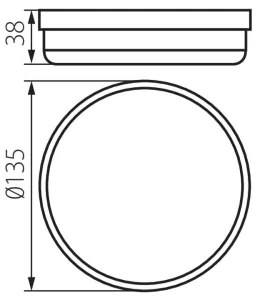 LED svítidlo Kanlux Miledo TOLU O LED 9W-NW-W IP54 neutrální bílá 31497