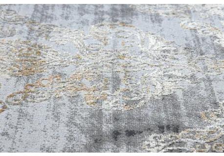 Moderní koberec LUCE 80 ornament vintage Strukturální šedá / hořčice velikost 173x270 cm | krásné koberce cz
