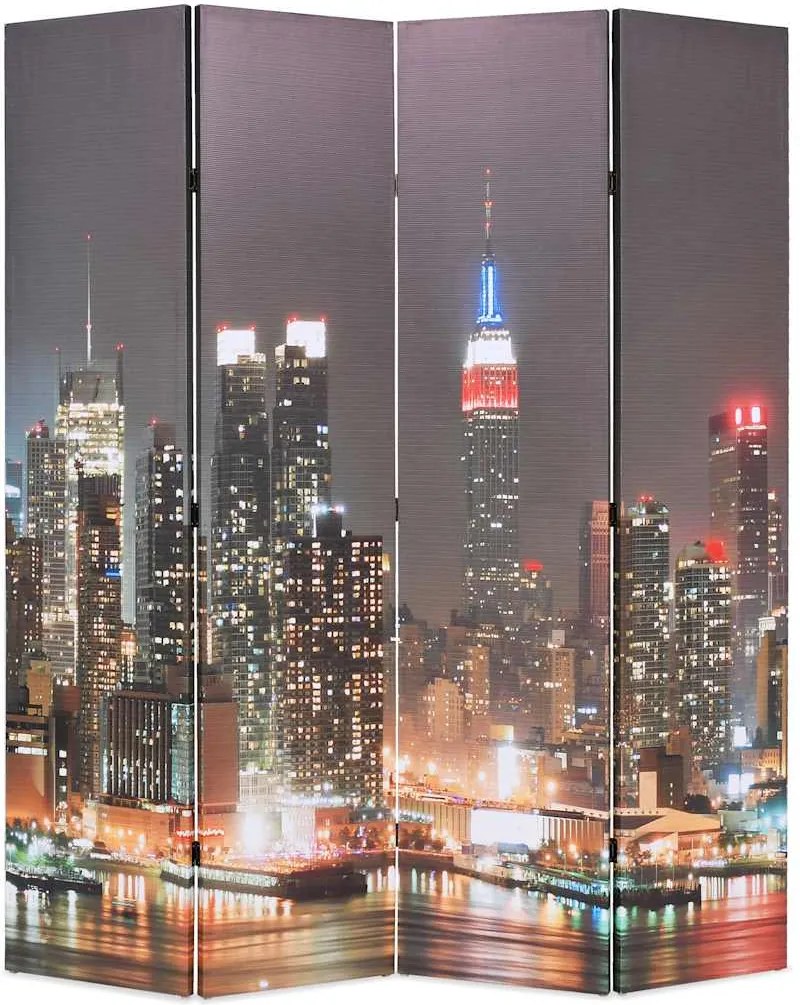 Skládací paraván 160 x 170 cm New York by Night 245862