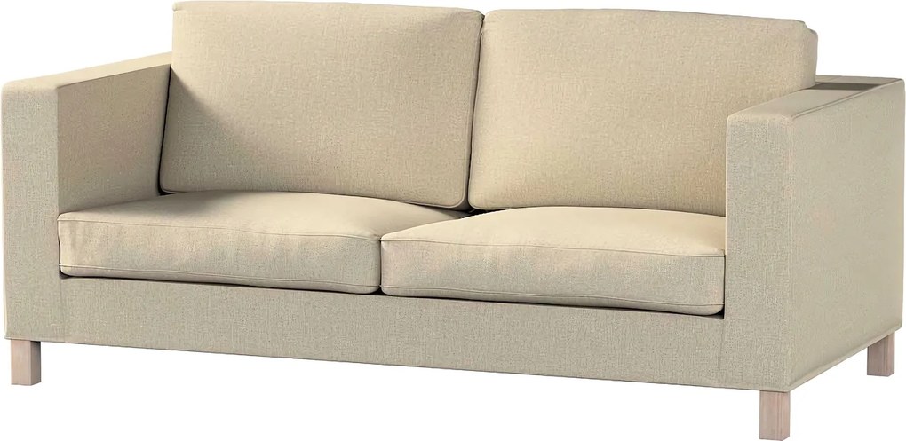 Potah na pohovku IKEA  Karlanda rozkládací, krátký barva béžová látka pletený vzor