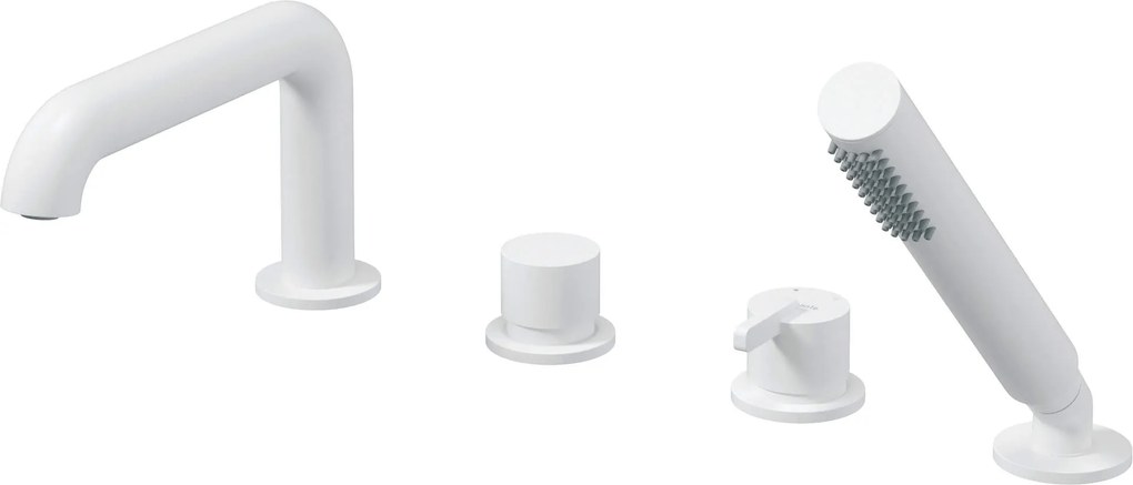 Deante Bath mixer, 4-hole, with shower set