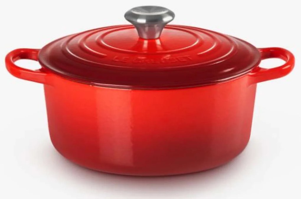 Le Creuset Signature - Pekáč kruhový s poklicí, objem 4,2 l, cerise 21177240602430