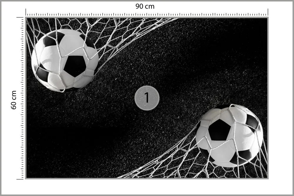 Fototapeta 3D Fotbal Omyvatelný vlies 254x184