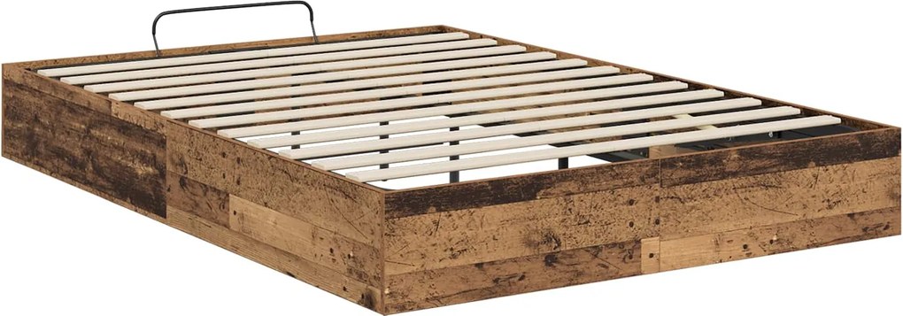 Ottoman postel Staré dřevo 203 x 150 x 25 cm Dřevěný materiál 3409227